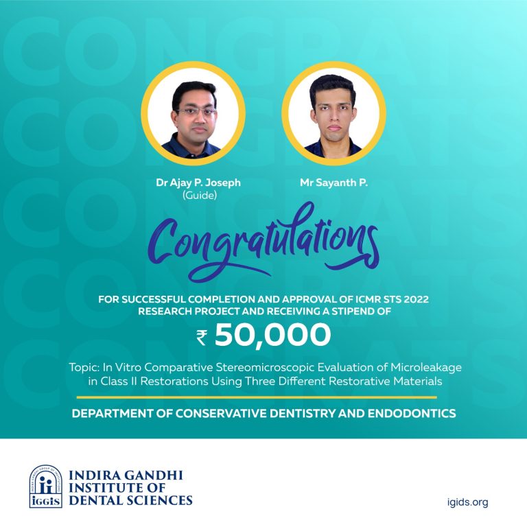 Home - INDIRA GANDHI INSTITUTE OF DENTAL SCIENCES - Step To Future